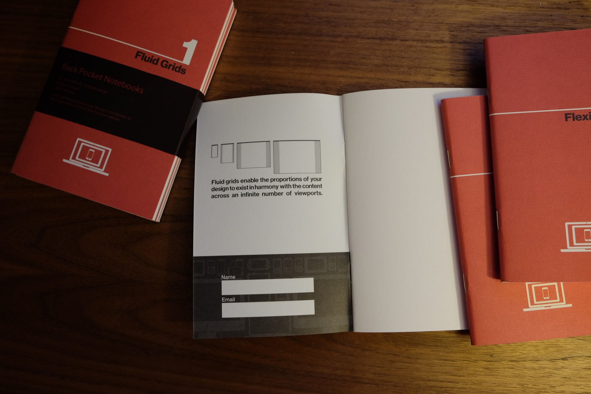 Responsive Web Design Notebook (Pack of 3) | Back Pocket Notebooks