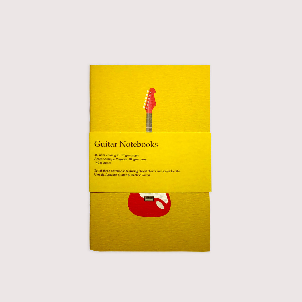 Guitar Notebooks Set of 3 - Ukulele, Acoustic, & Electric Editions | Back Pocket Notebooks